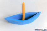 CURLY ORLI : Boat for Daddy on Father’s Day. Making a Toy Boat with clay.